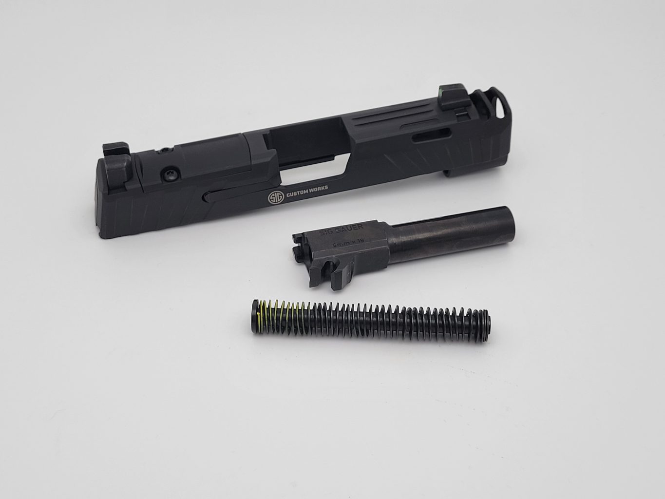 P365X, 3.1″, 9MM SPECTRE COMP SLIDE ASSEMBLY, INTEGRATED COMP – BLACK W ...