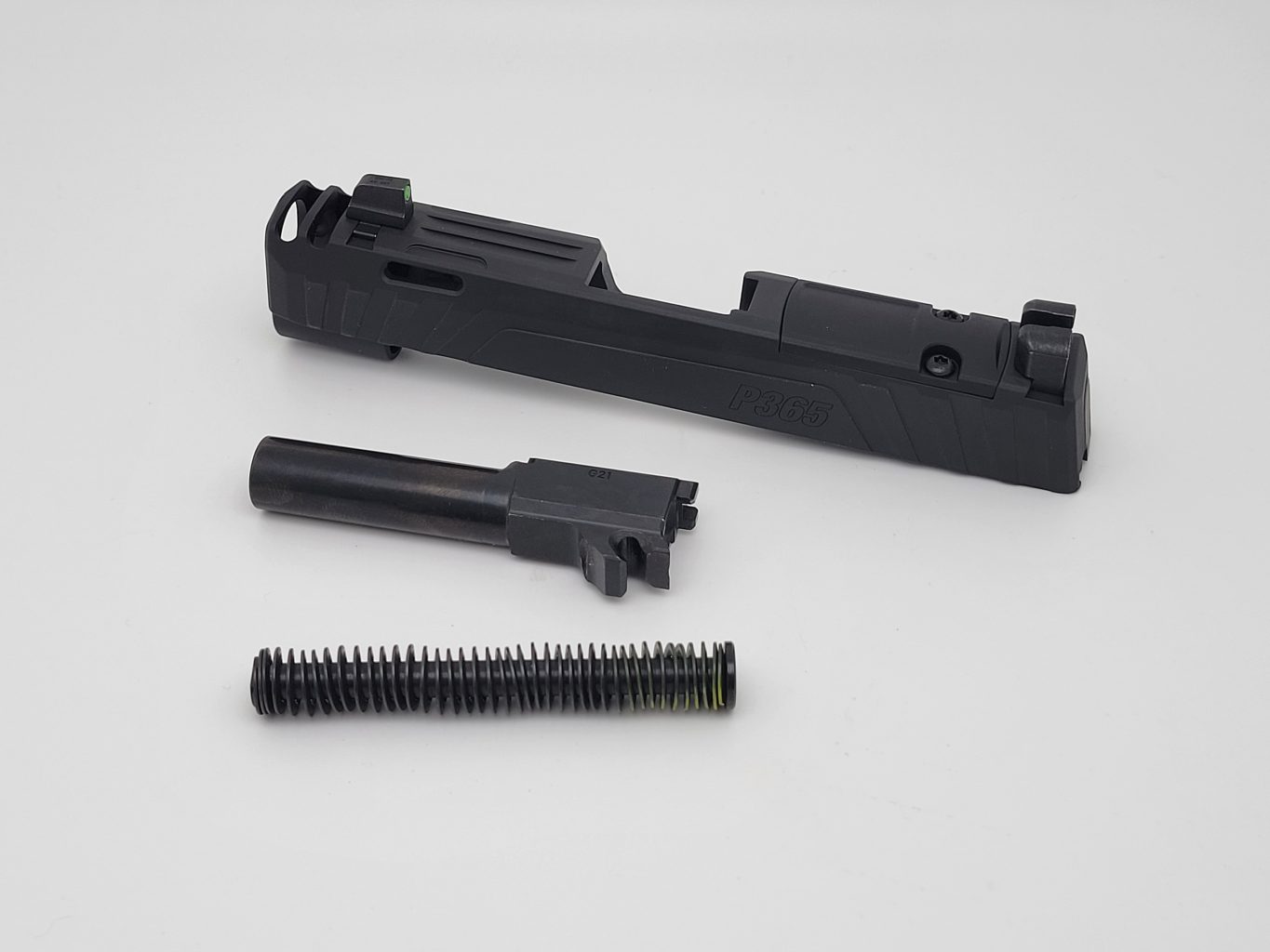 P365X, 3.1″, 9MM SPECTRE COMP SLIDE ASSEMBLY, INTEGRATED COMP – BLACK W ...
