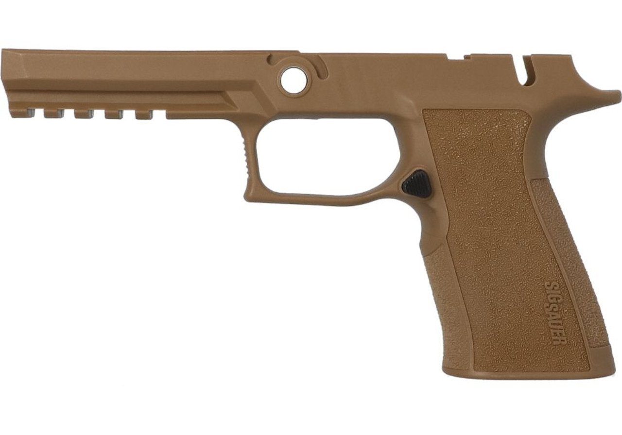 SIG SAUER P320 X-TEN, XTEN FULL-SIZE GRIP MODULE, MANUAL SAFETY, COYOTE ...